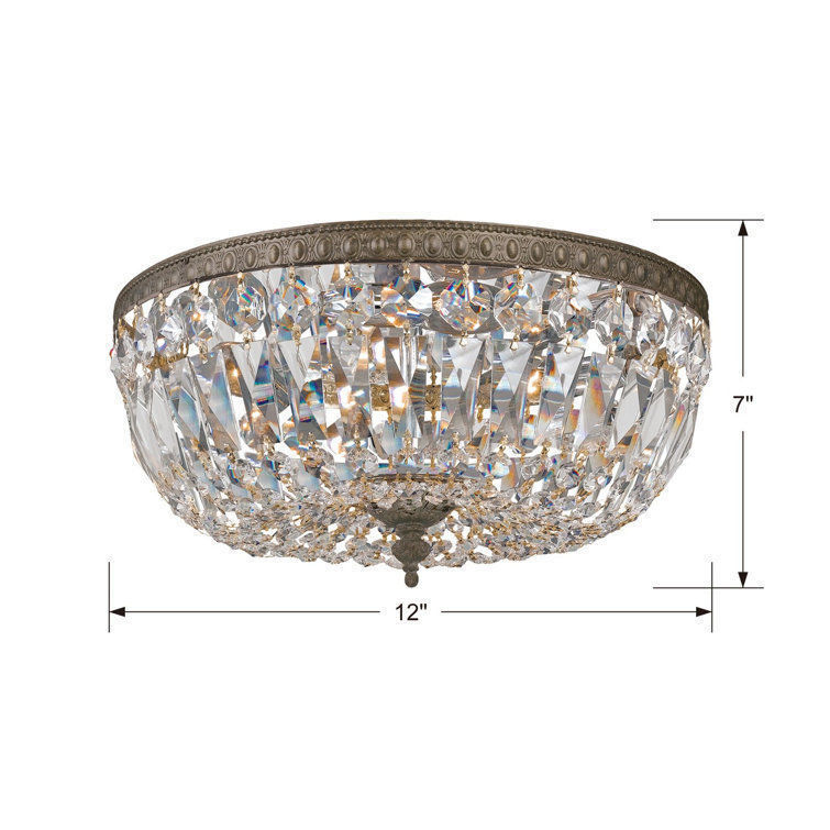Linal Crystal Flush Mount 3D model | CGTrader