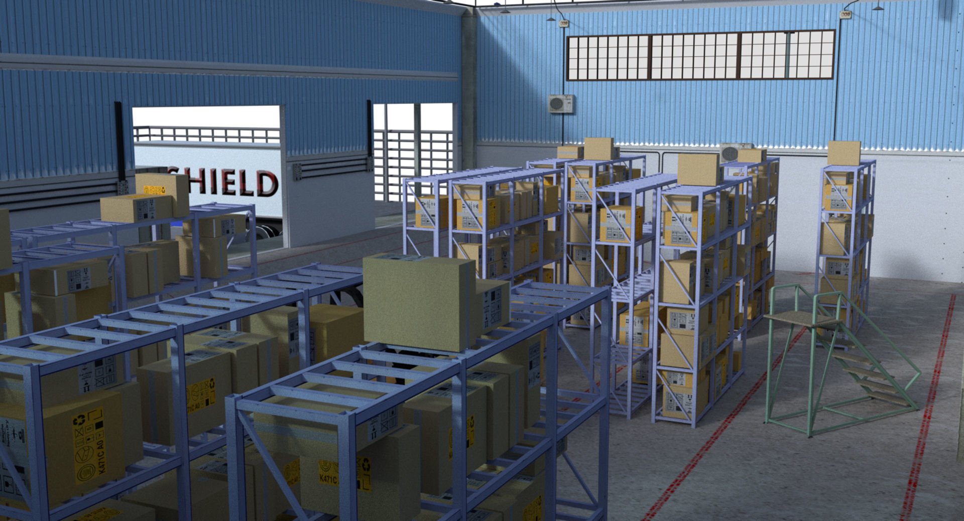 3D model Warehouse VR / AR / low-poly | CGTrader