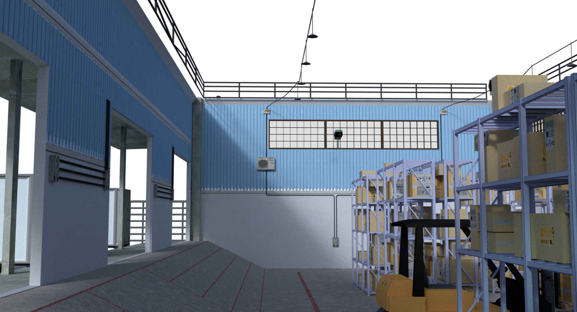 3D model Warehouse VR / AR / low-poly | CGTrader