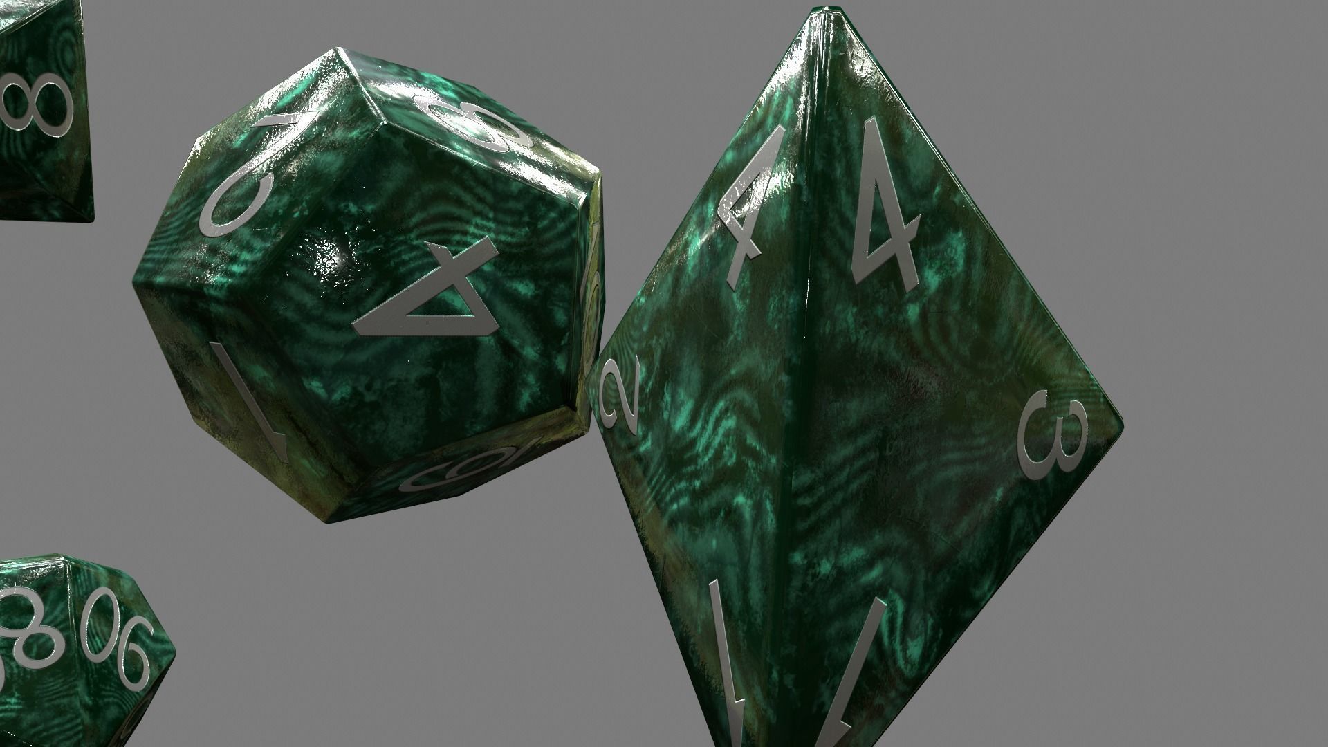 RPG Dice Set d20 3d model free VR / AR / low-poly 3D model | CGTrader