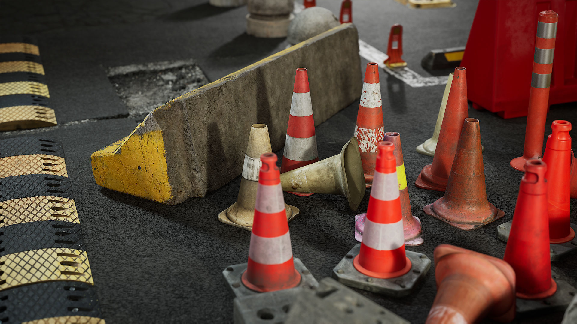 3D model Scanned Traffic Props Vol 1 VR / AR / low-poly | CGTrader