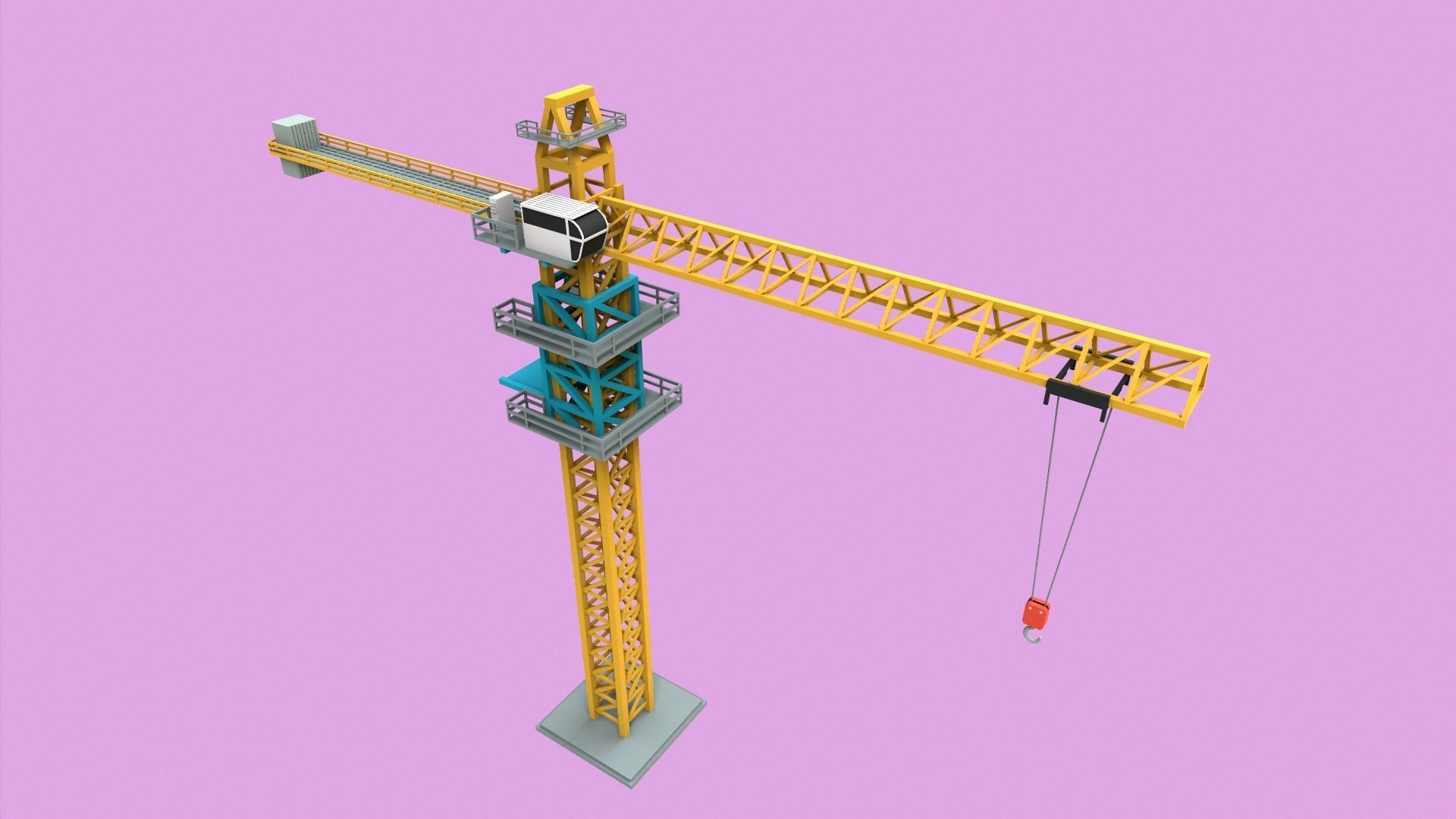 3D model Lowpoly Crane VR / AR / low-poly | CGTrader