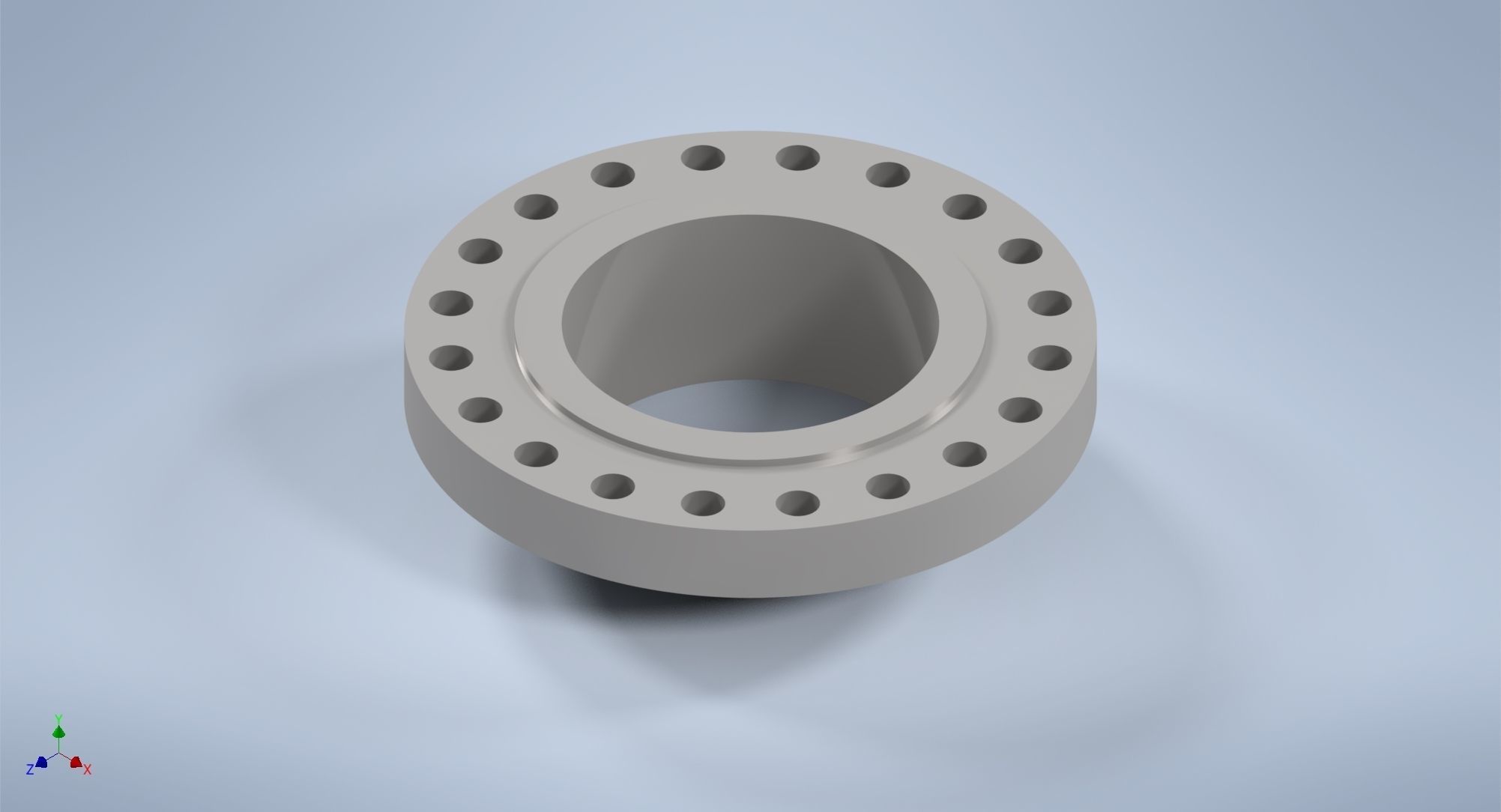 Weld-neck flanges 12 inches ASME-ANSI 3D model 3D printable | CGTrader