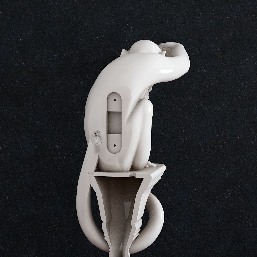 Monkey Bra 3D model 3D printable | CGTrader