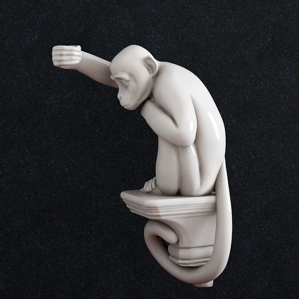 Monkey Bra 3D model 3D printable | CGTrader