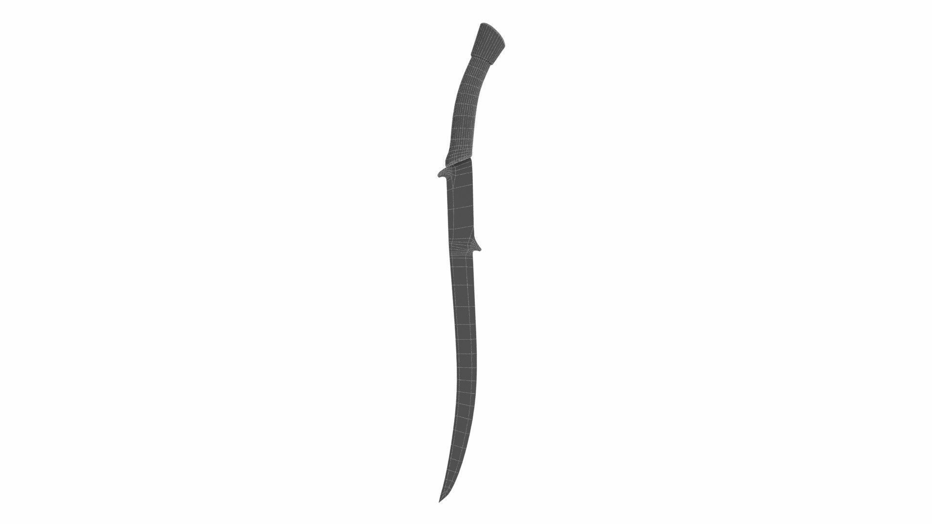 Curved sword 15 3D model | CGTrader