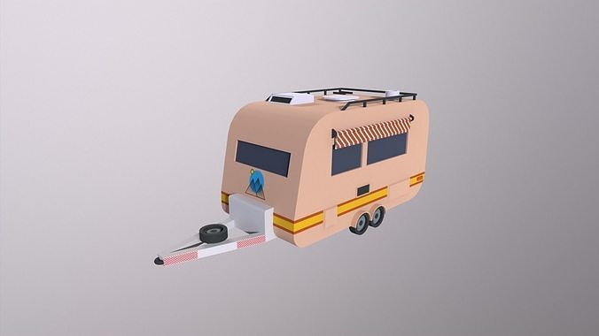 3D model Lowpoly Trailer VR / AR / low-poly | CGTrader