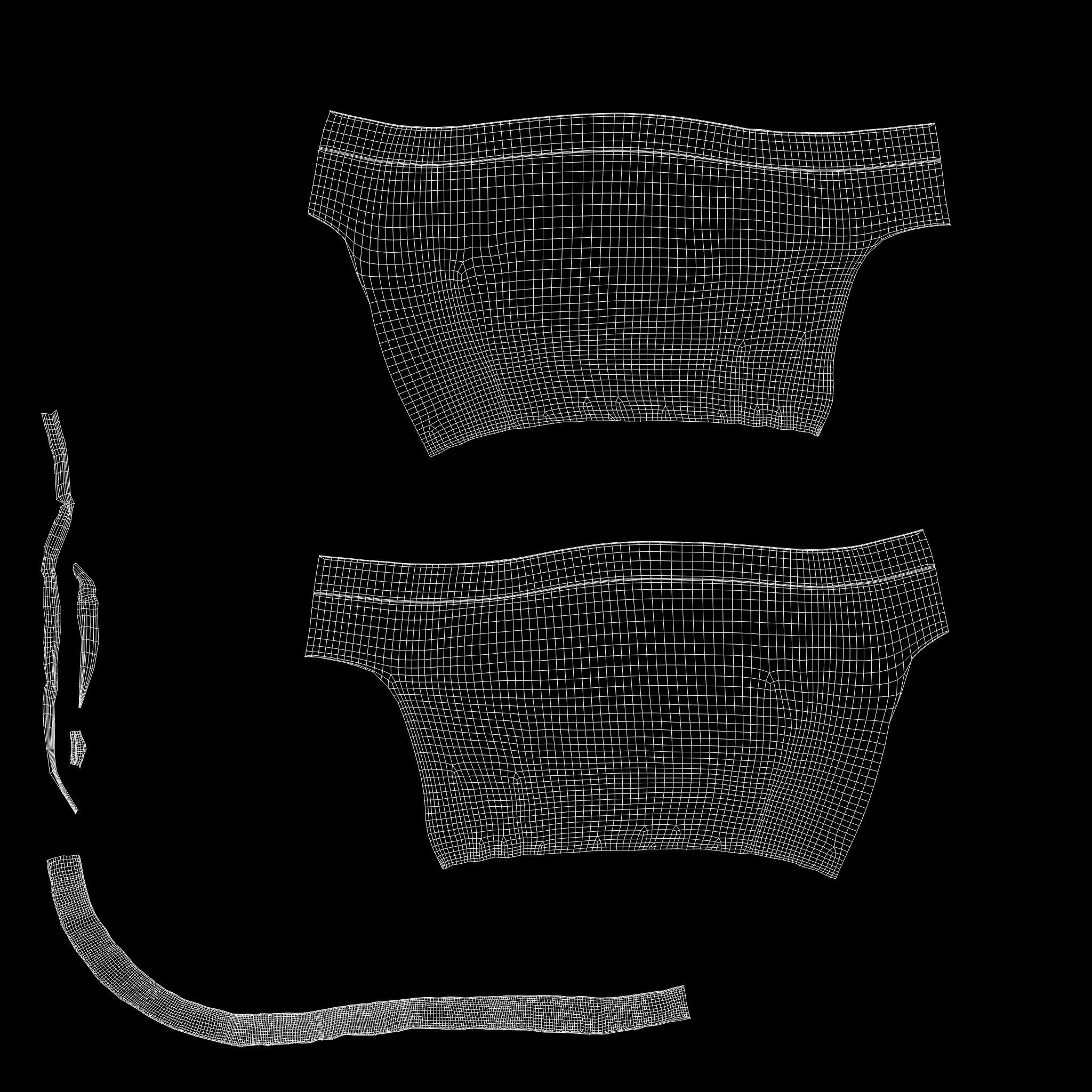 3D model Satin Sleepwear Shorts VR / AR / low-poly | CGTrader