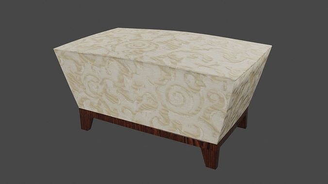 Old Style Ottoman free 3D model | CGTrader