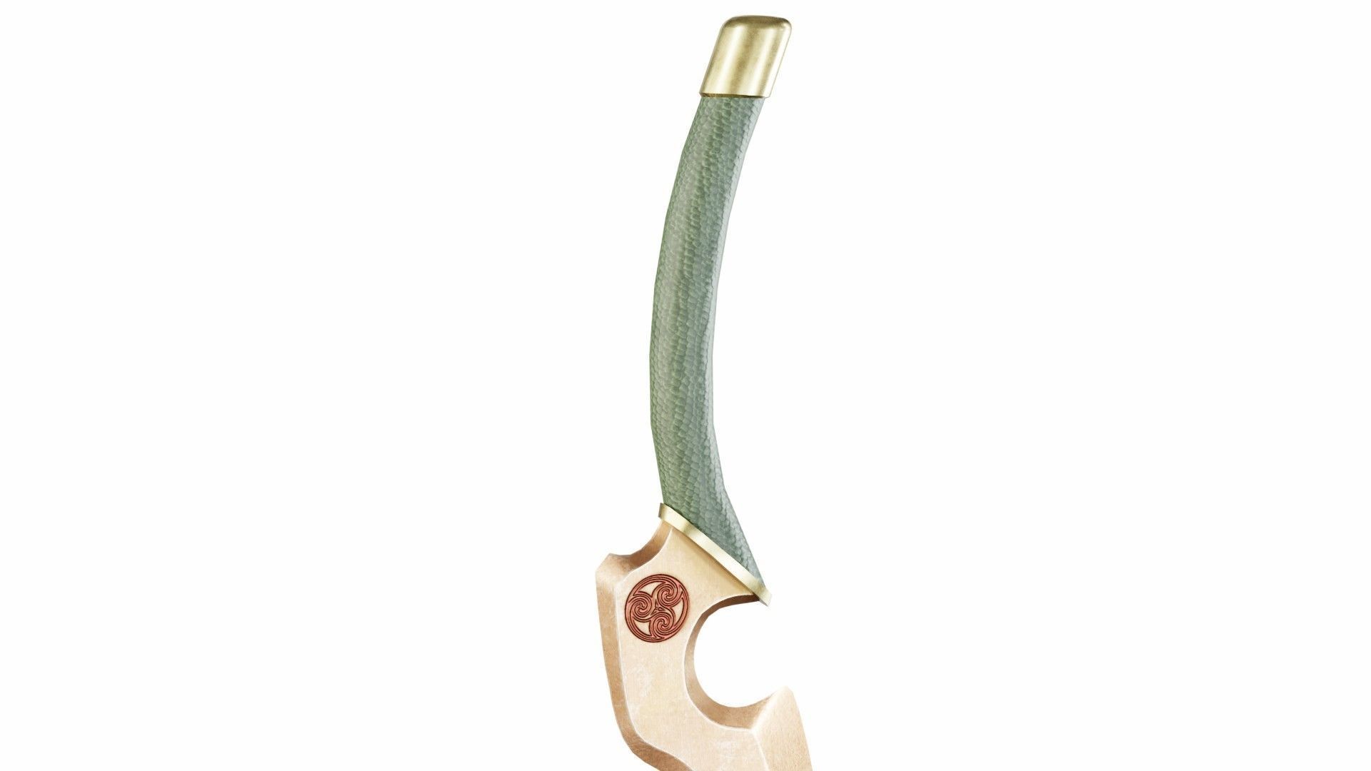 3D model Short curved sword VR / AR / low-poly | CGTrader