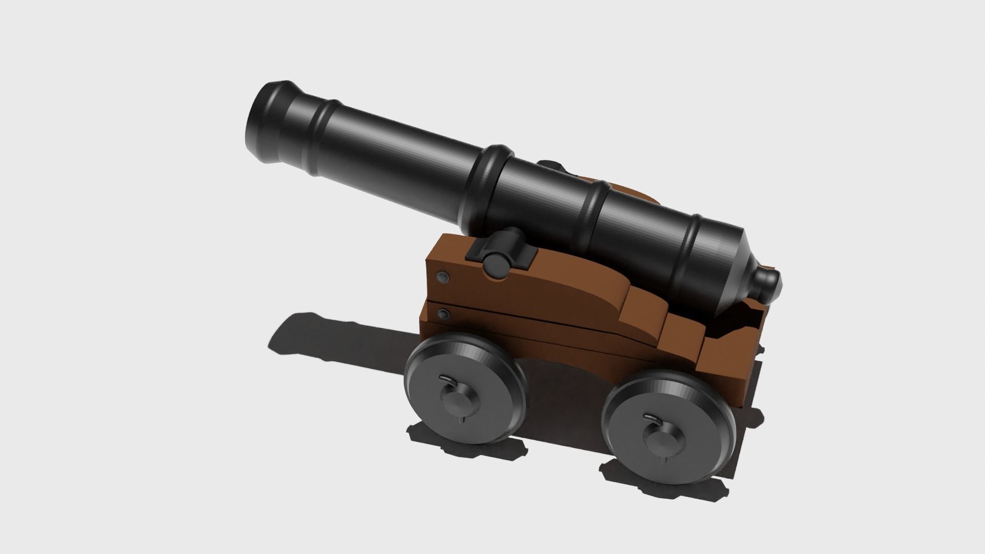 Medieval cannon Type 1 3D model | CGTrader