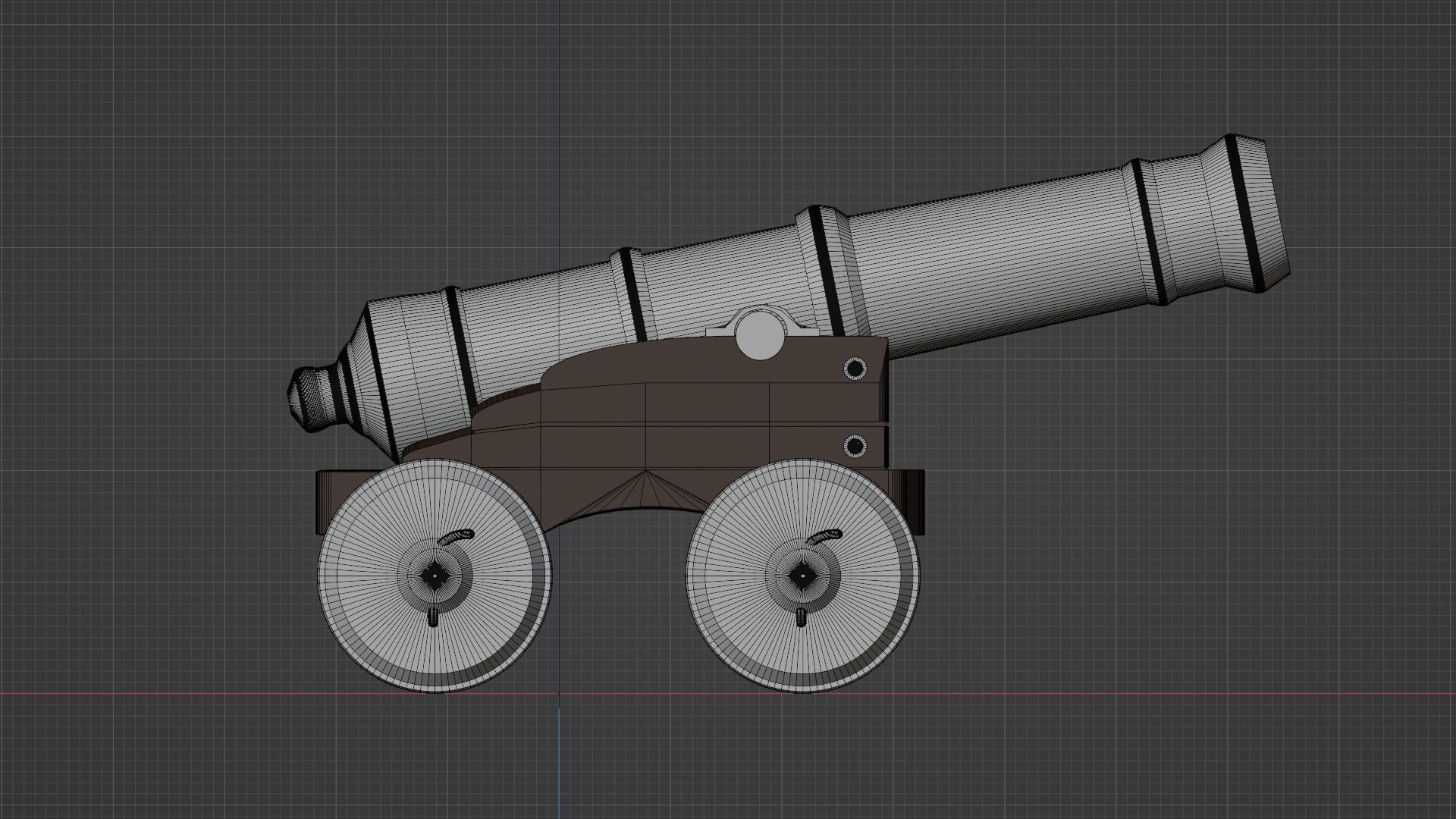 Medieval cannon Type 1 3D model | CGTrader