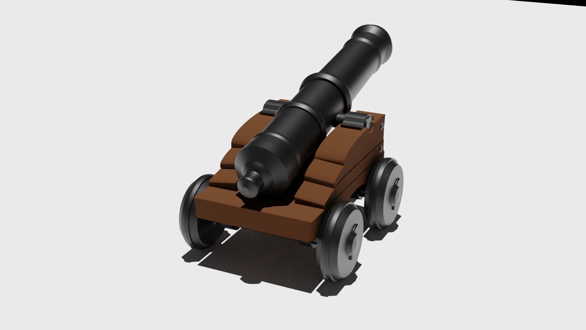 Medieval cannon Type 1 3D model | CGTrader