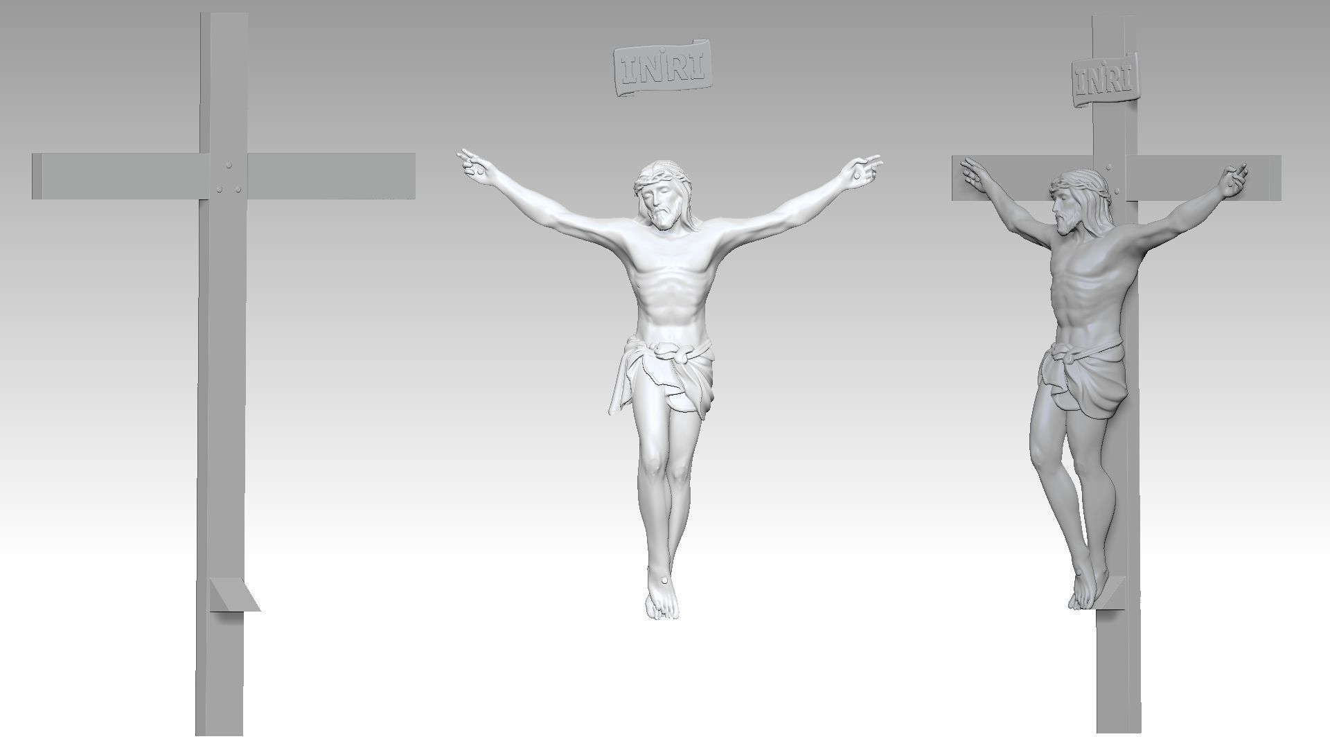 Jesus Christ on the Cross 3D model 3D printable | CGTrader