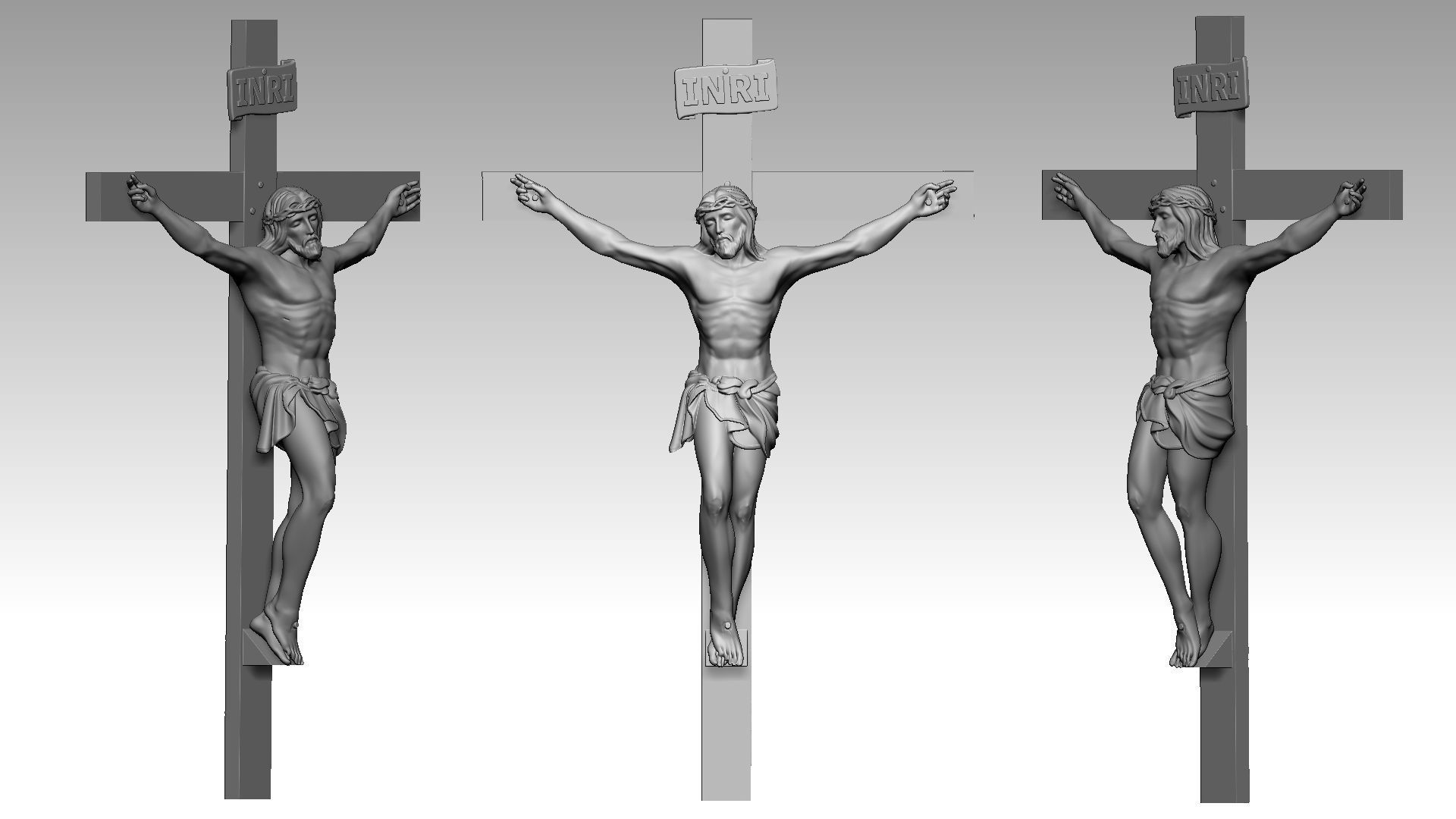 Jesus Christ on the Cross 3D model 3D printable | CGTrader
