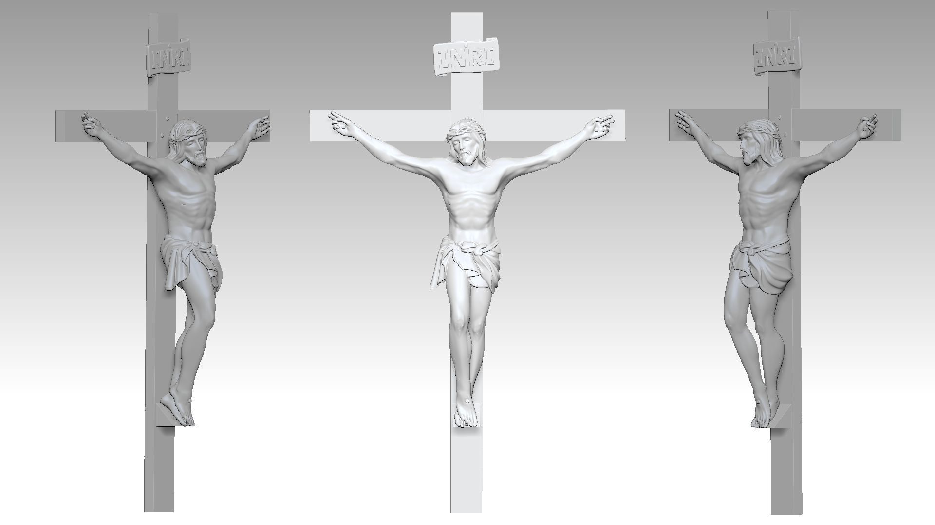 Jesus Christ on the Cross 3D model 3D printable | CGTrader