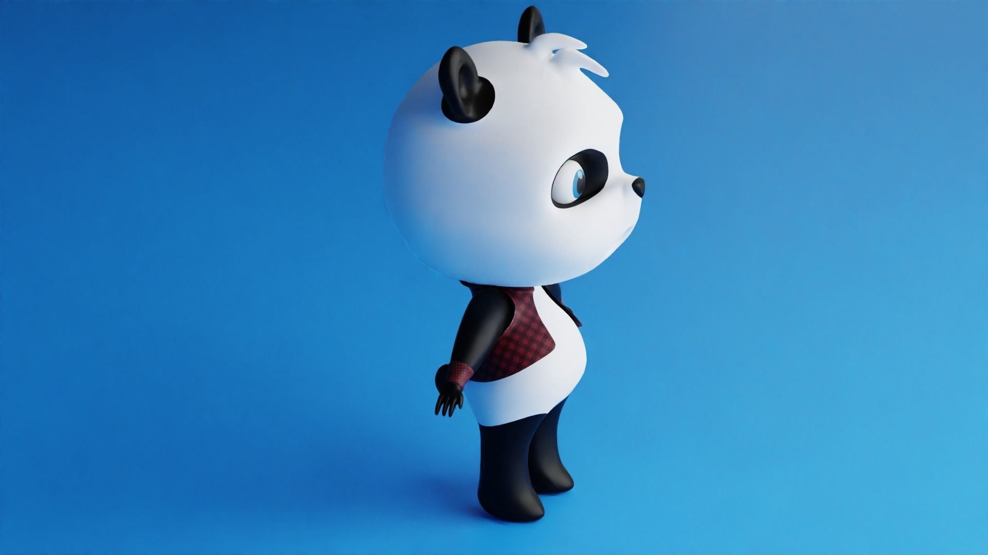 Panda free 3D model animated rigged | CGTrader