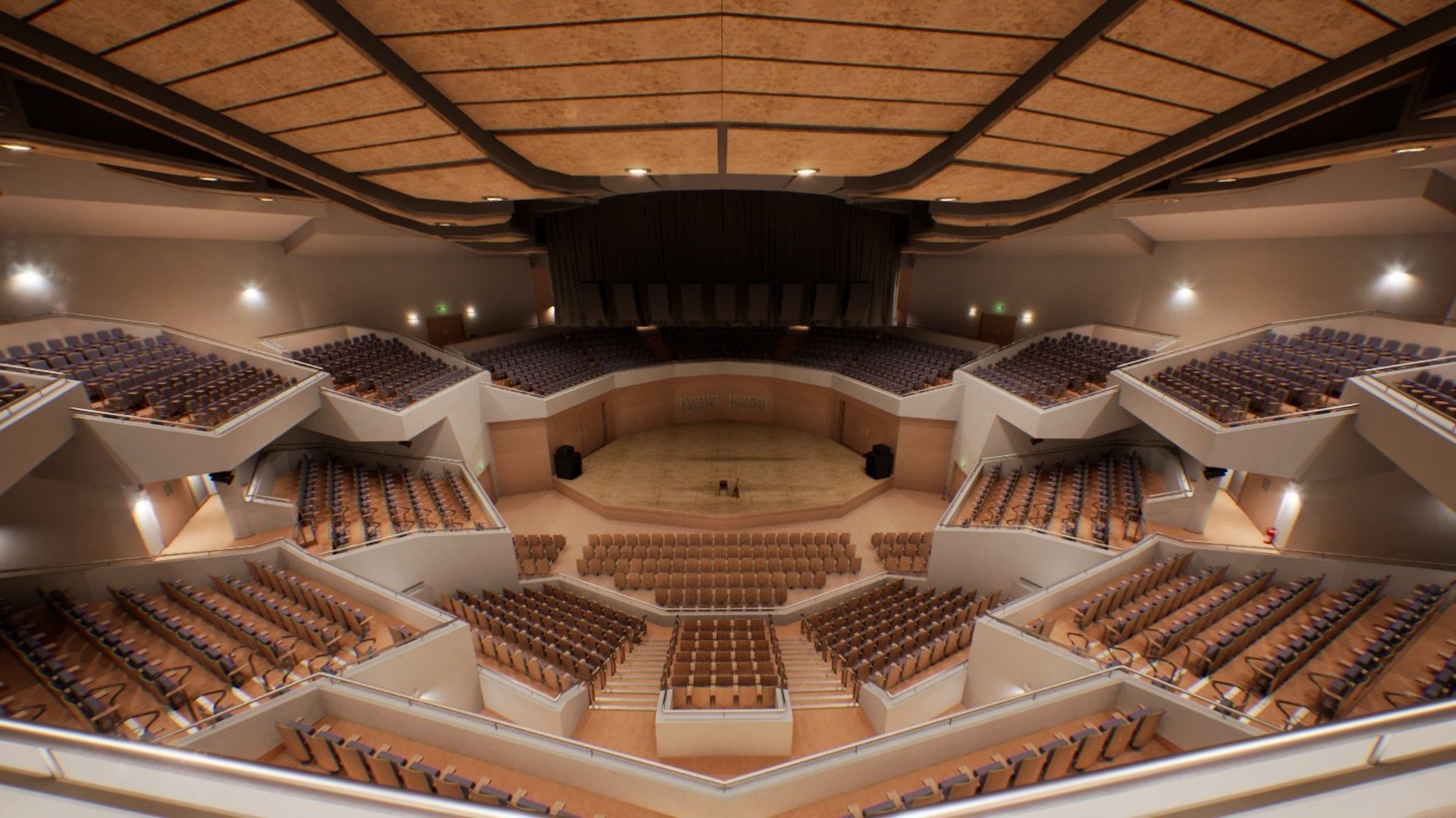 3D model Concert Hall - Environment VR / AR / low-poly | CGTrader