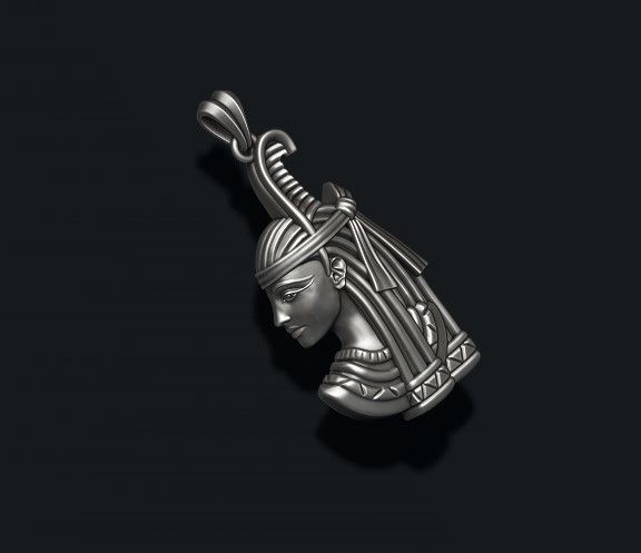 Egyptian Goddess Maat pendant 3D model 3D printable | CGTrader