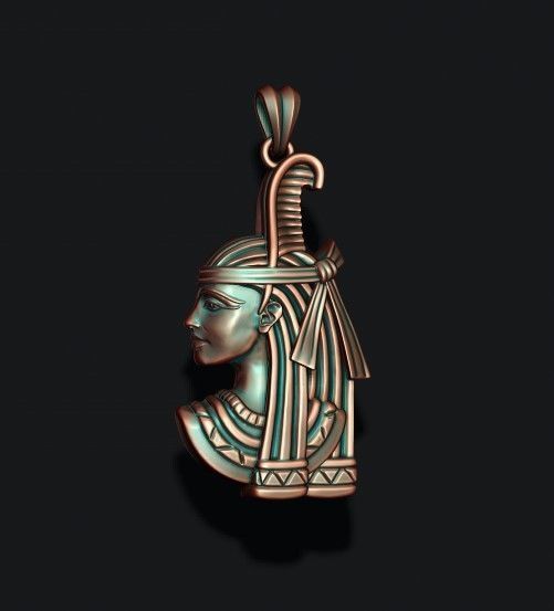 Egyptian Goddess Maat pendant 3D model 3D printable | CGTrader