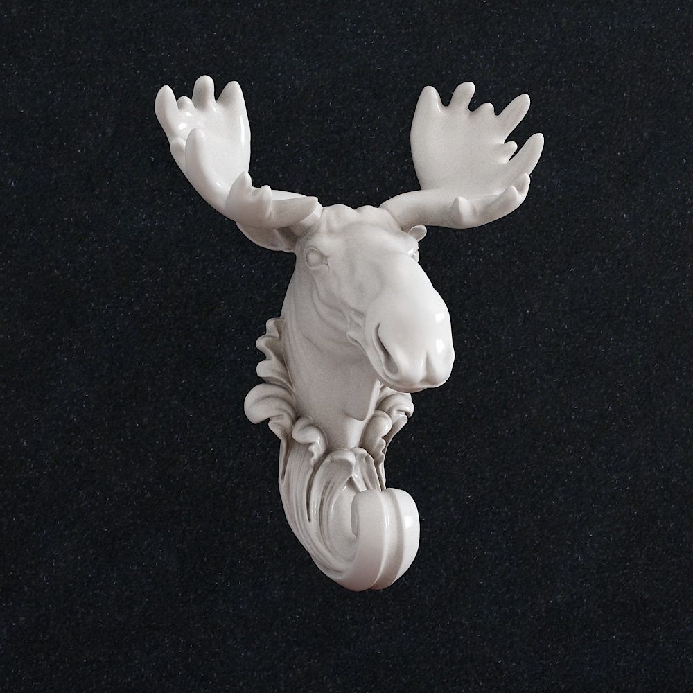 Hook moose 3D model 3D printable | CGTrader