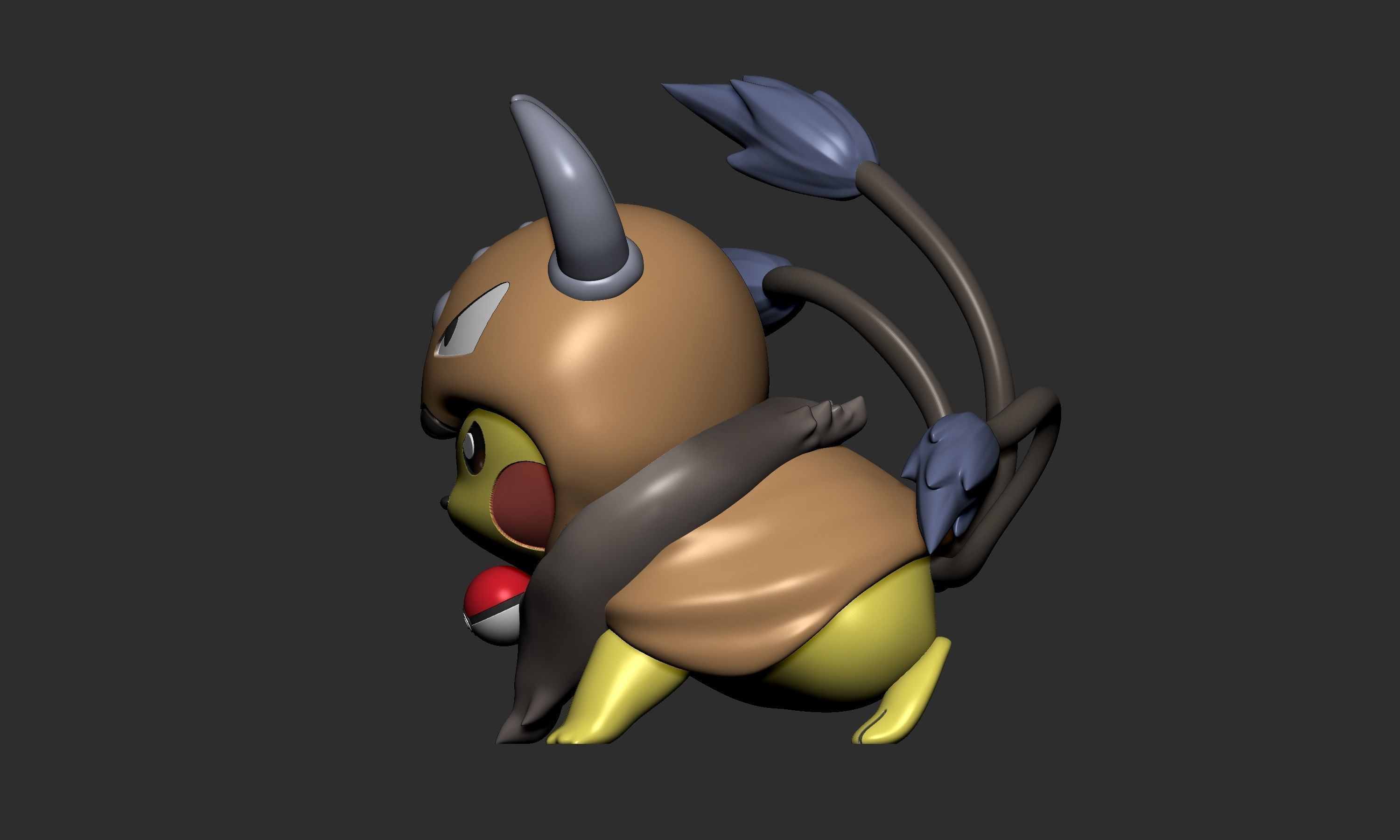 Pokemon - Pikachu Tauros Cosplay free 3D model 3D printable | CGTrader