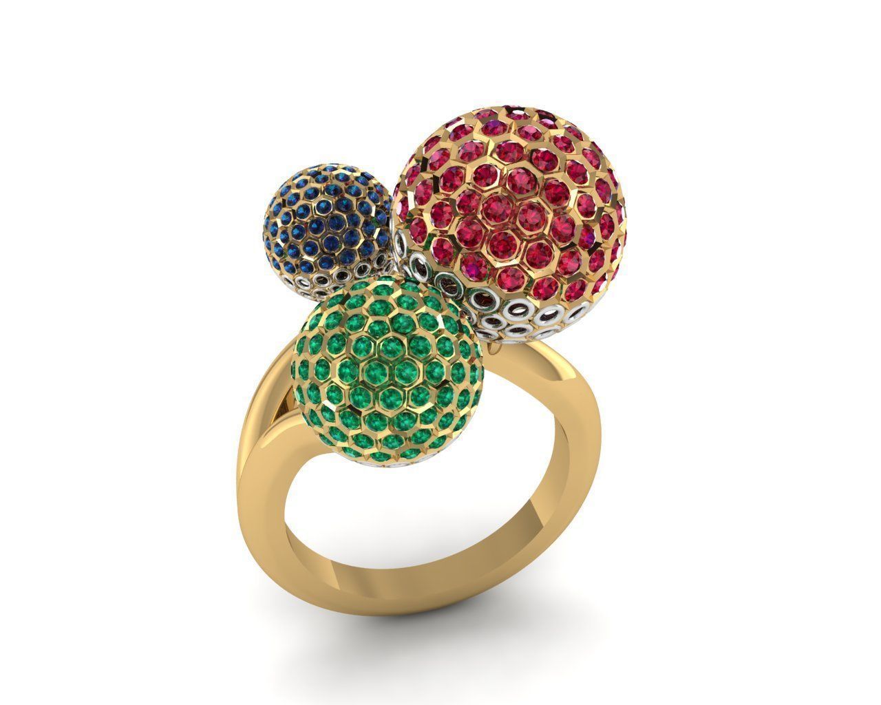 Rings 3D model 3D printable | CGTrader