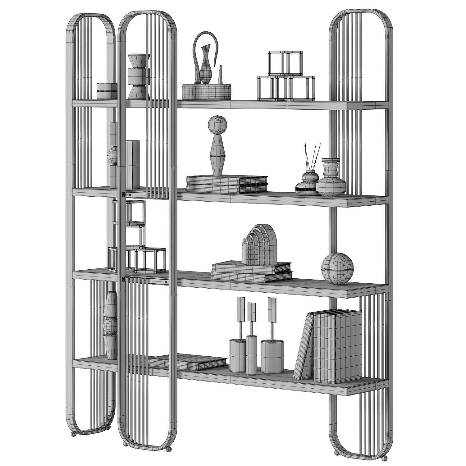Modern storage etagere by Homary 3D model | CGTrader