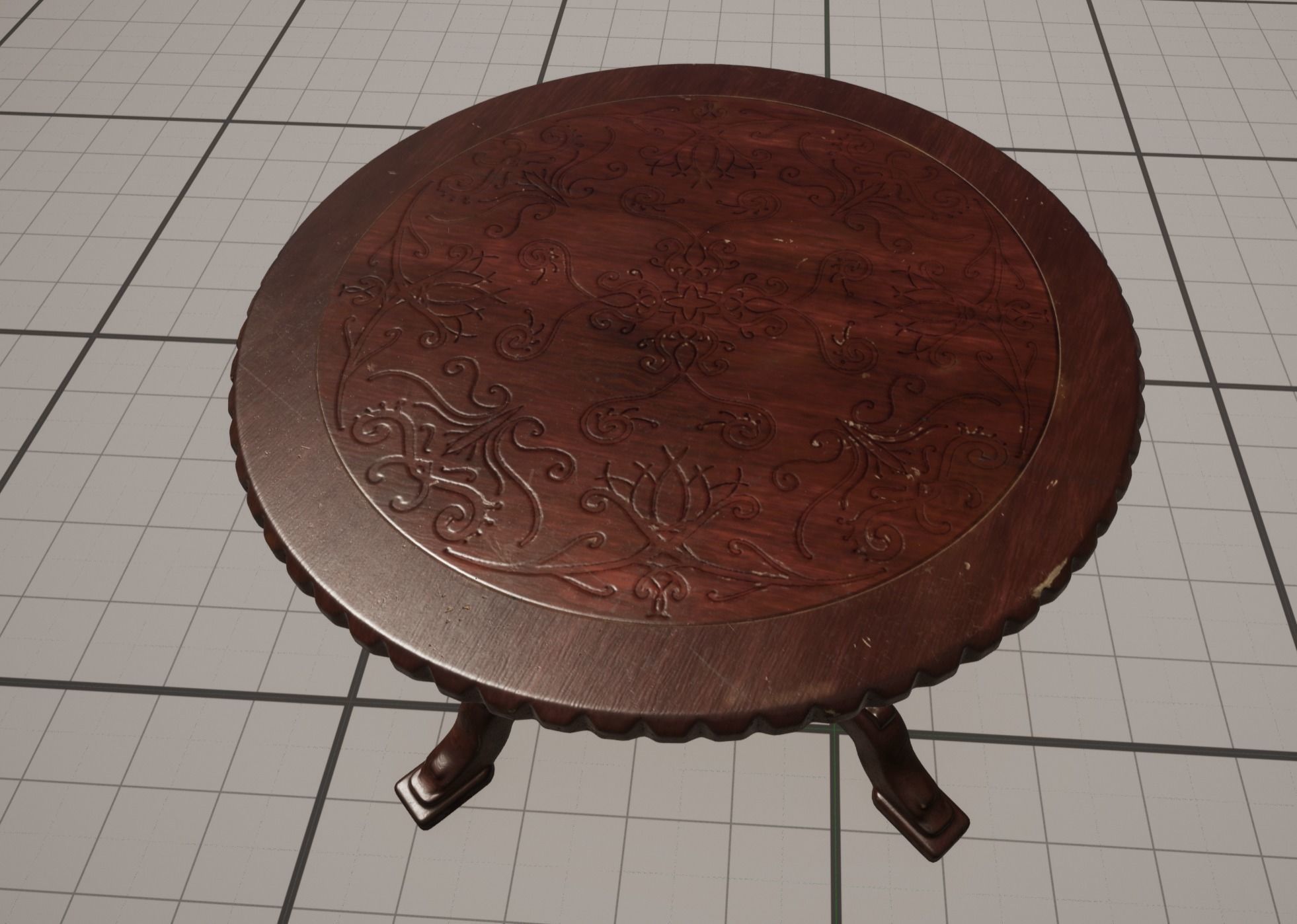 Nanite Unreal Engine 5 - Victorian Table 3D model | CGTrader