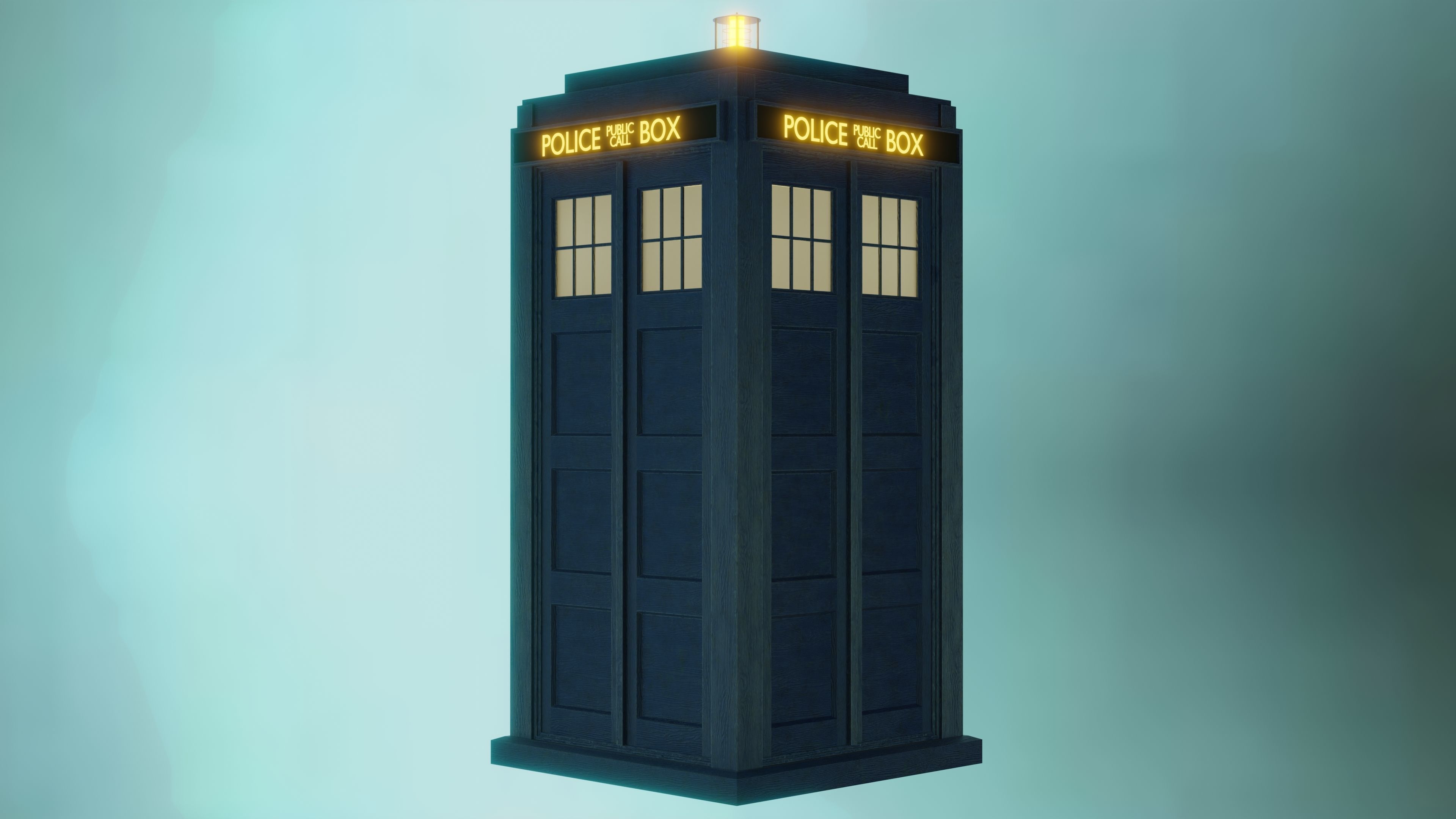 3D model TARDIS VR / AR / low-poly | CGTrader