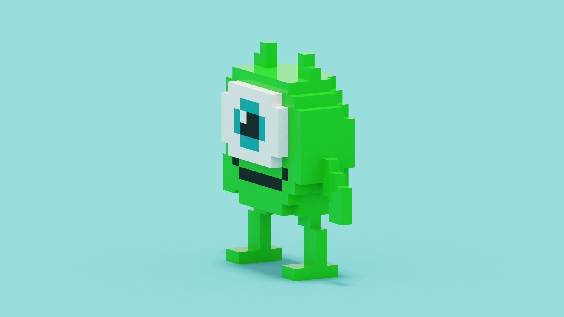 3D model Mike Wazowski VR / AR / low-poly | CGTrader