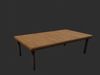 wooden tabel 3D model | CGTrader