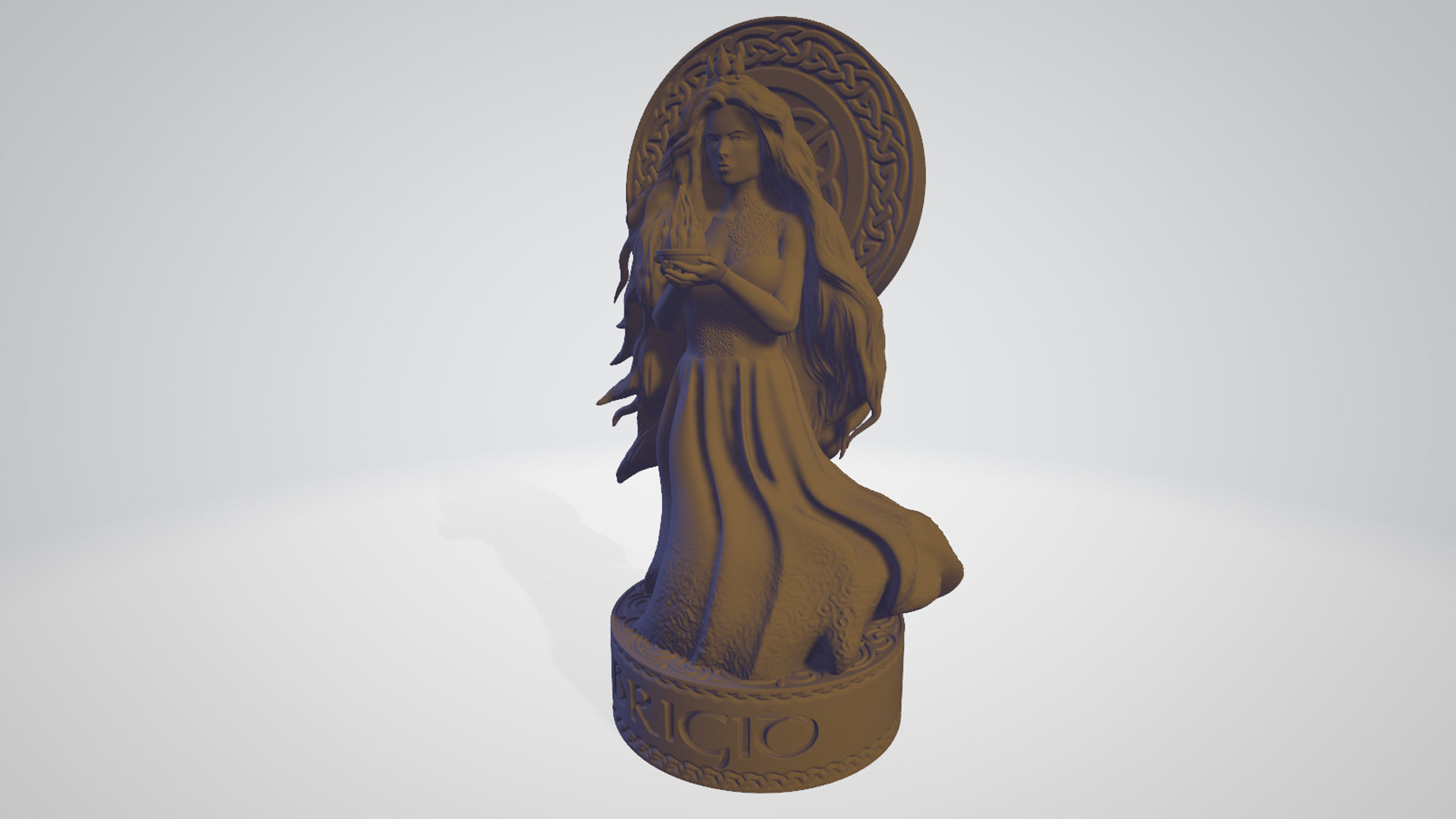 BRIGID BRIGIT BRIG GODDESS STL V2 3D model 3D printable | CGTrader