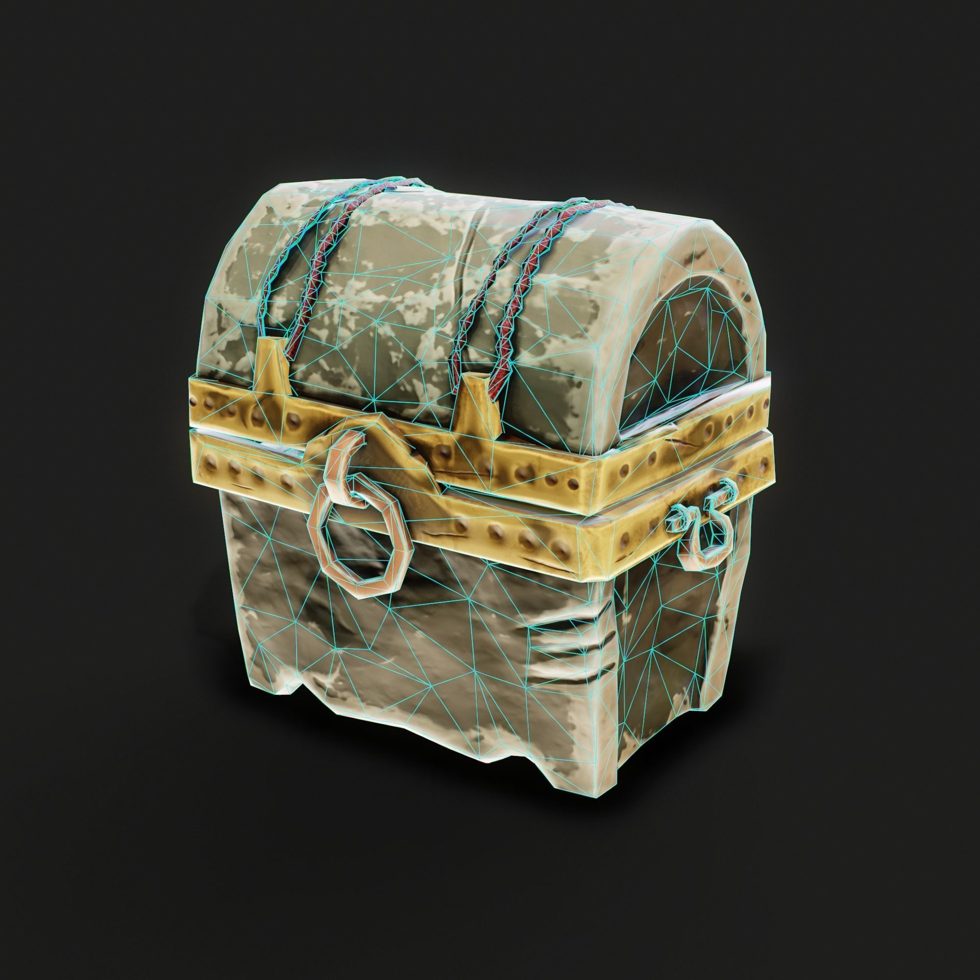 3D model Stylized Stone chest - PBR Game Ready VR / AR / low-poly ...