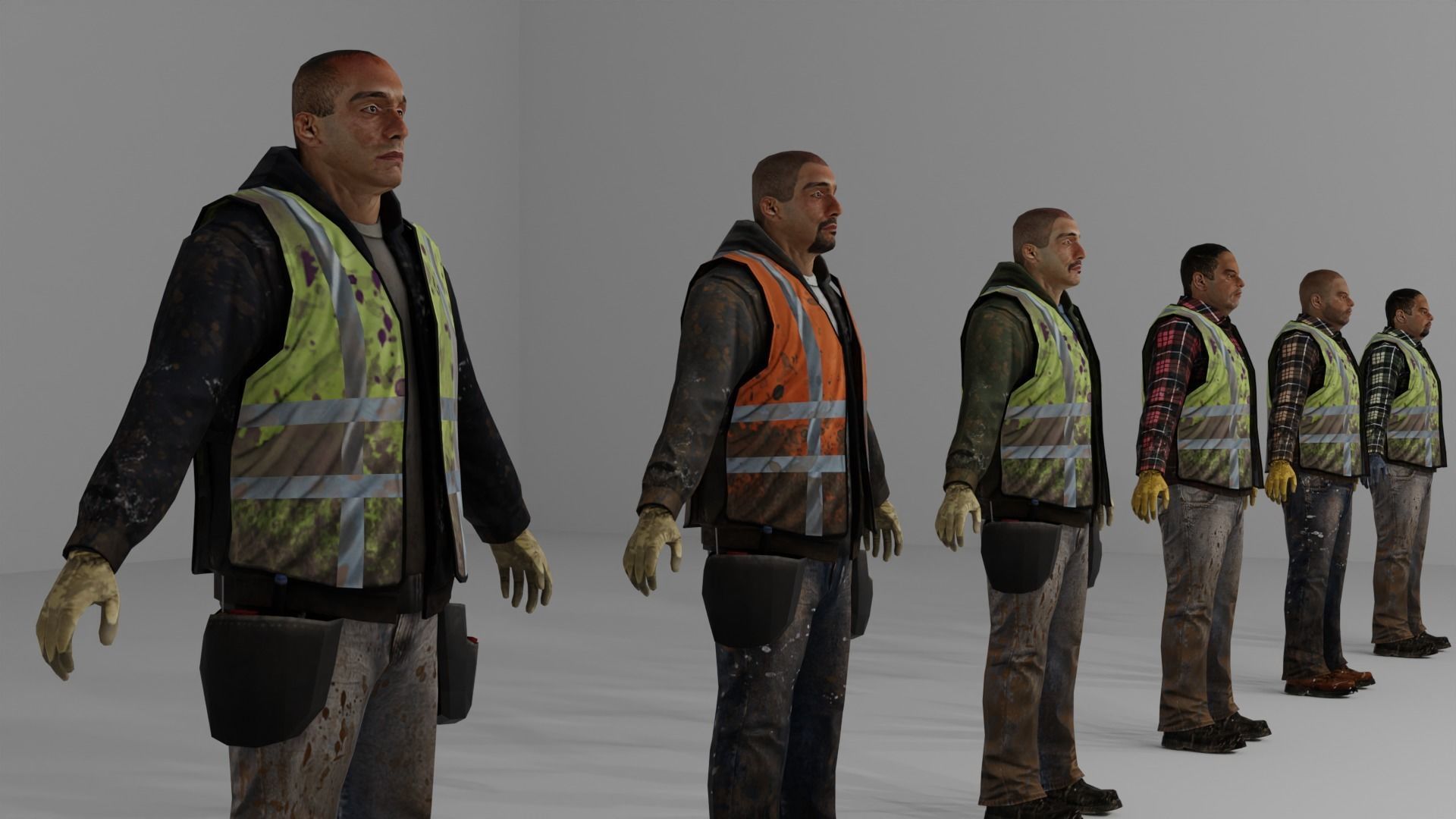 3D model Worker Low-poly 3D model VR / AR / low-poly | CGTrader