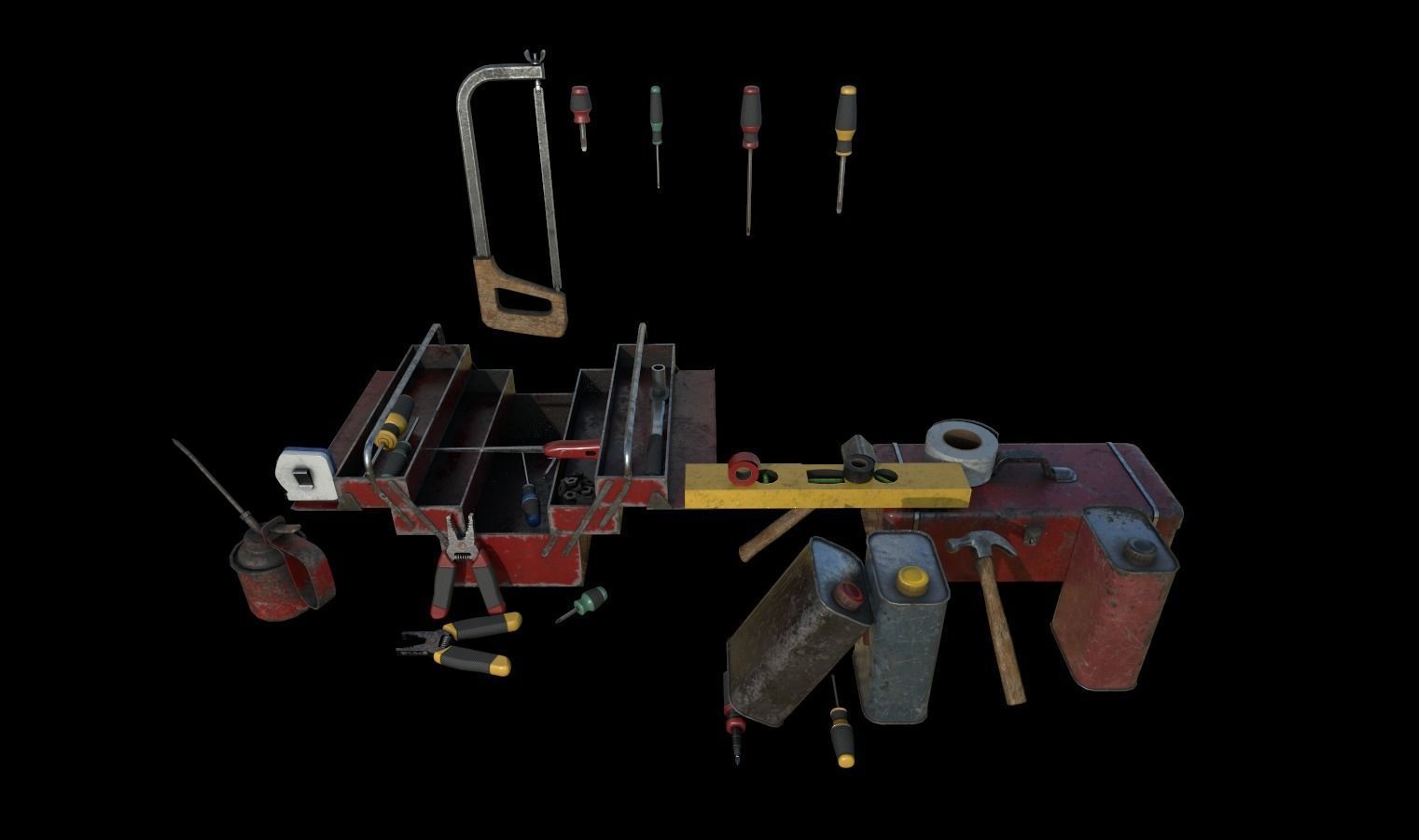 3D model Tools Pack 1 VR / AR / low-poly | CGTrader