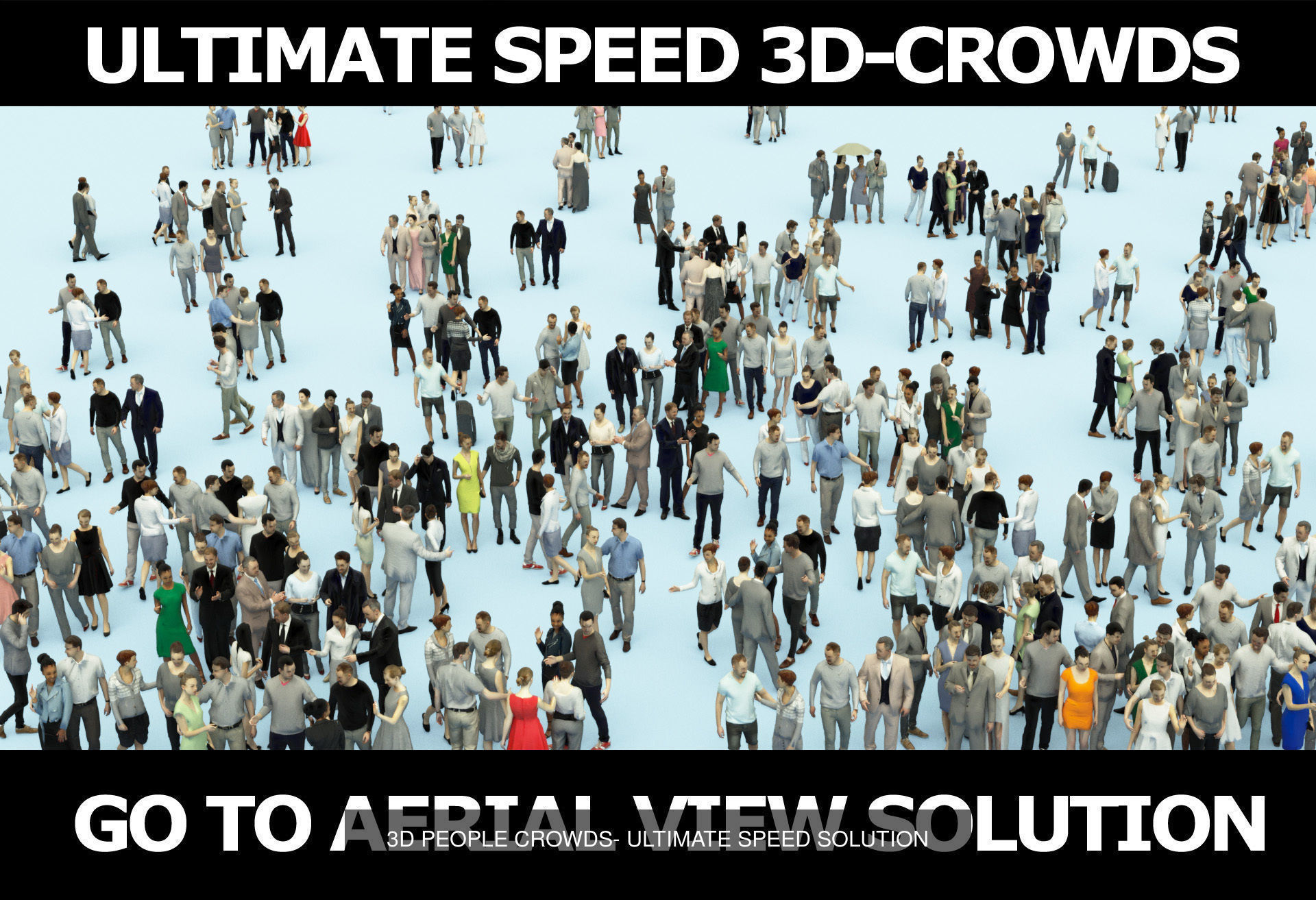 3D Model Collection 3D CROWDS ULTIMATE SPEED PEOPLE AND 20X HDRI SKY VR ...