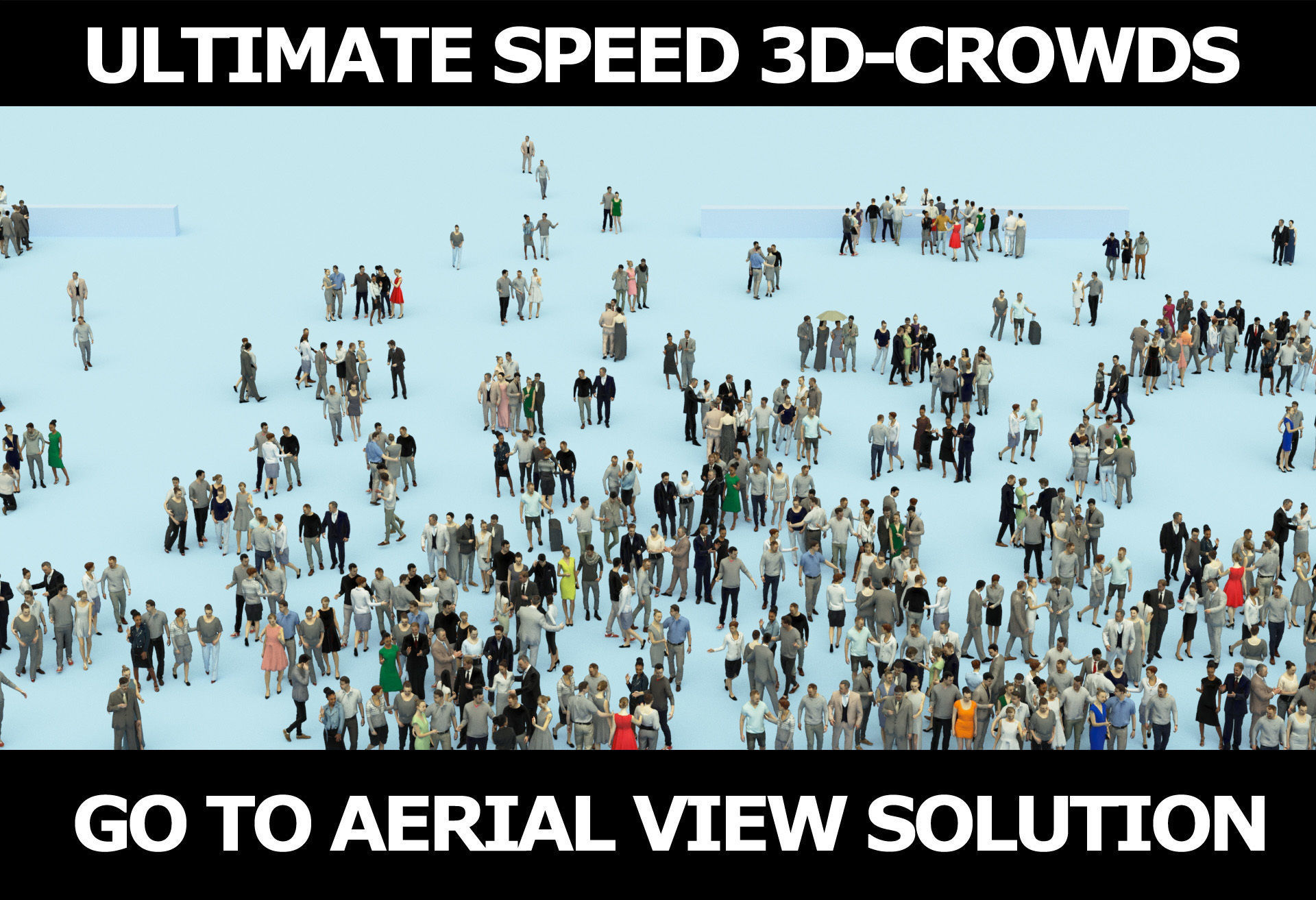 3D Model Collection 3D CROWDS ULTIMATE SPEED PEOPLE AND 20X HDRI SKY VR ...
