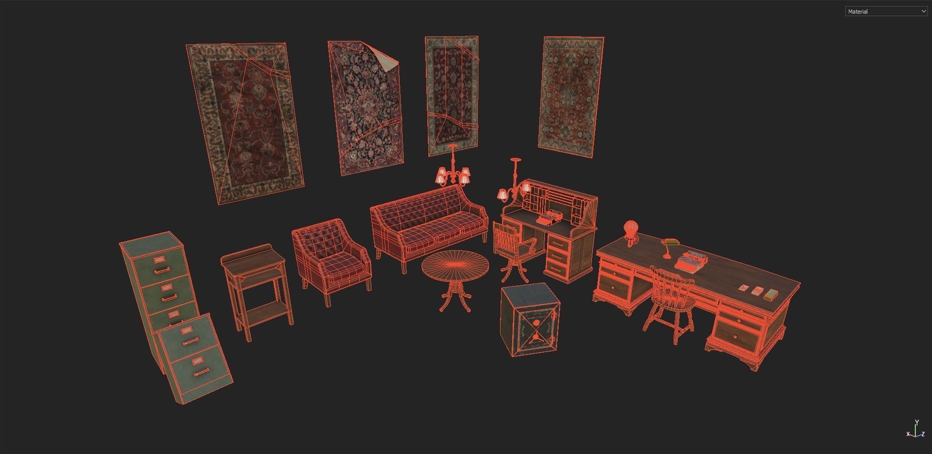 3D model Bank Prop Pack 1 VR / AR / low-poly | CGTrader