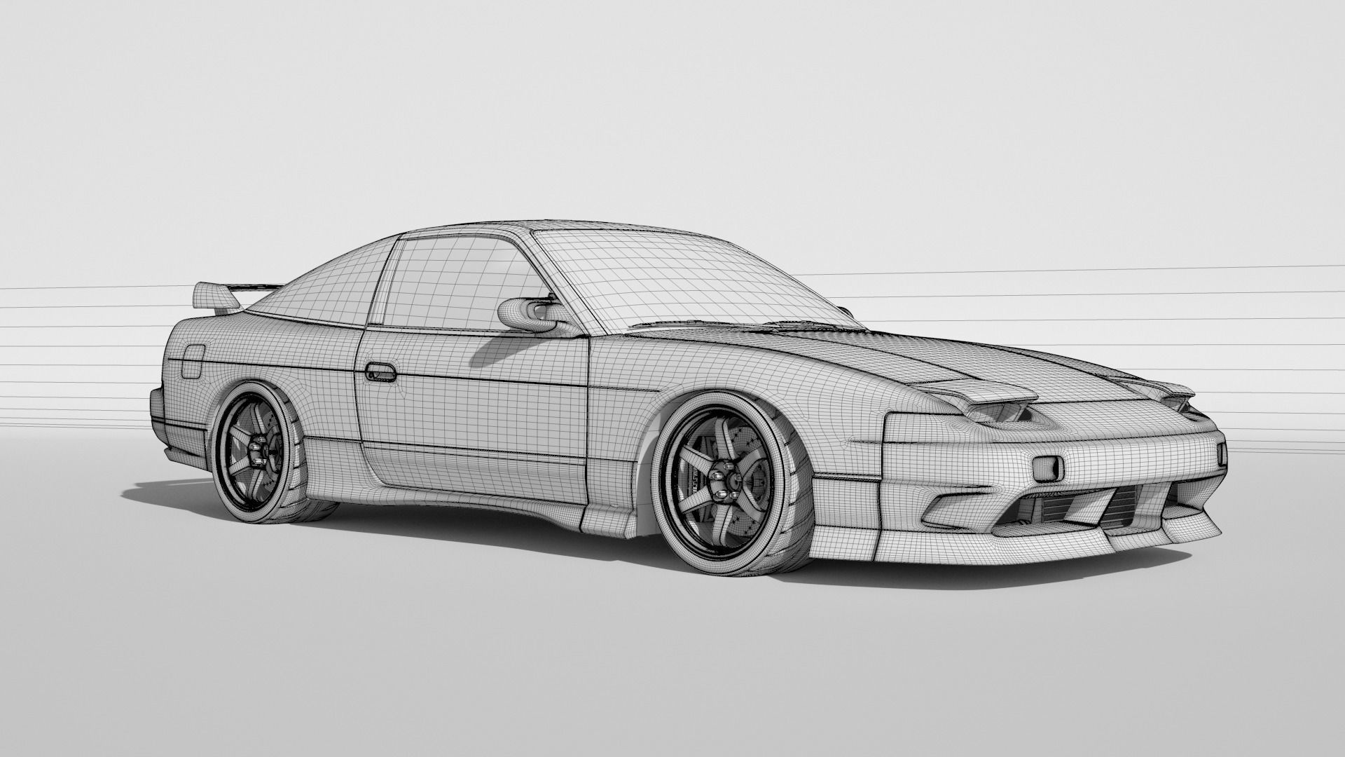 Nissan 180sx S13 Type X 3D model | CGTrader