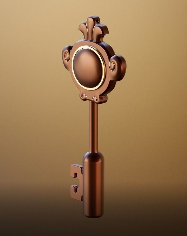 Portal Key 3D model 3D printable | CGTrader