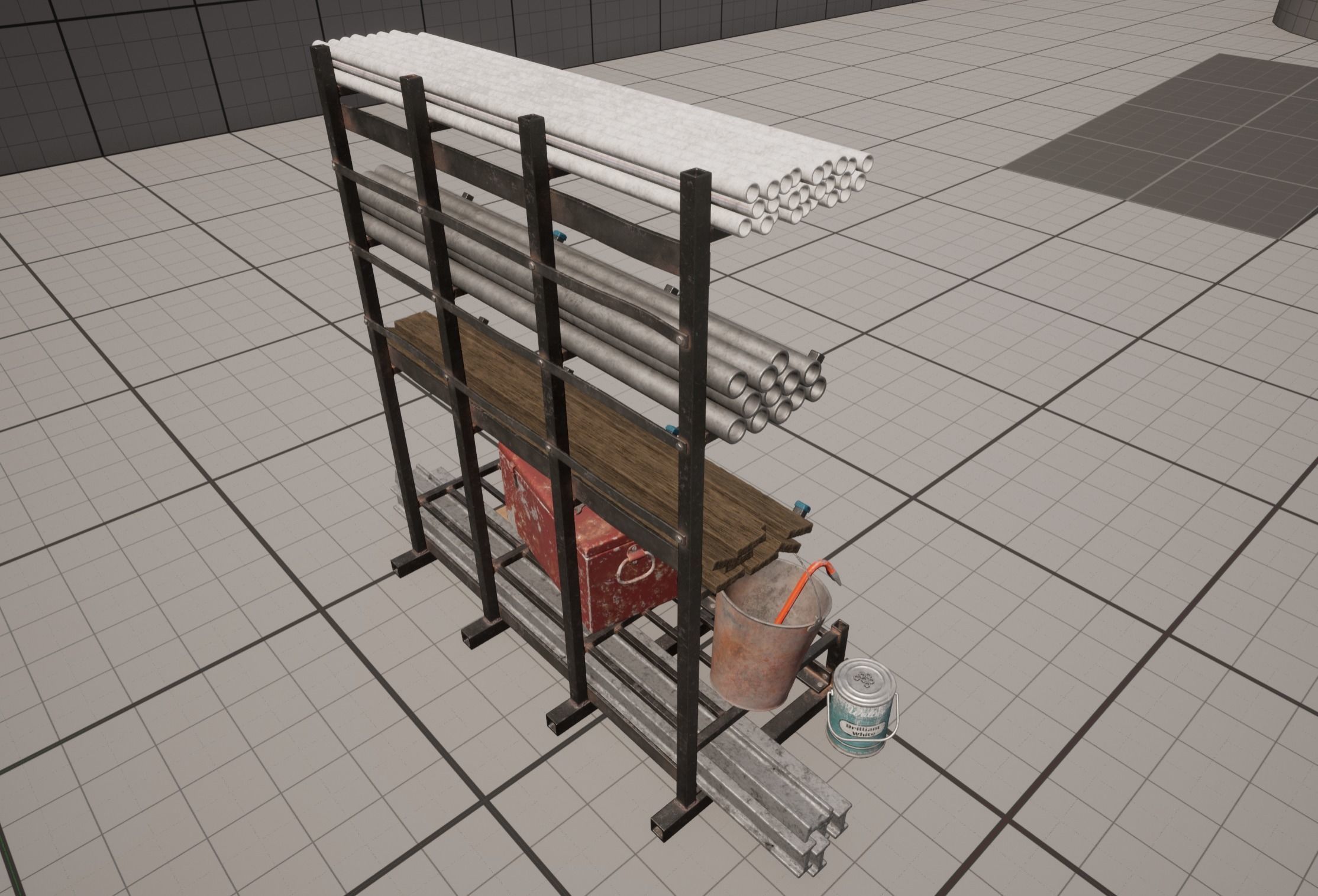 Nanite Unreal Engine 5 - Metal Holding Stand 3D model | CGTrader