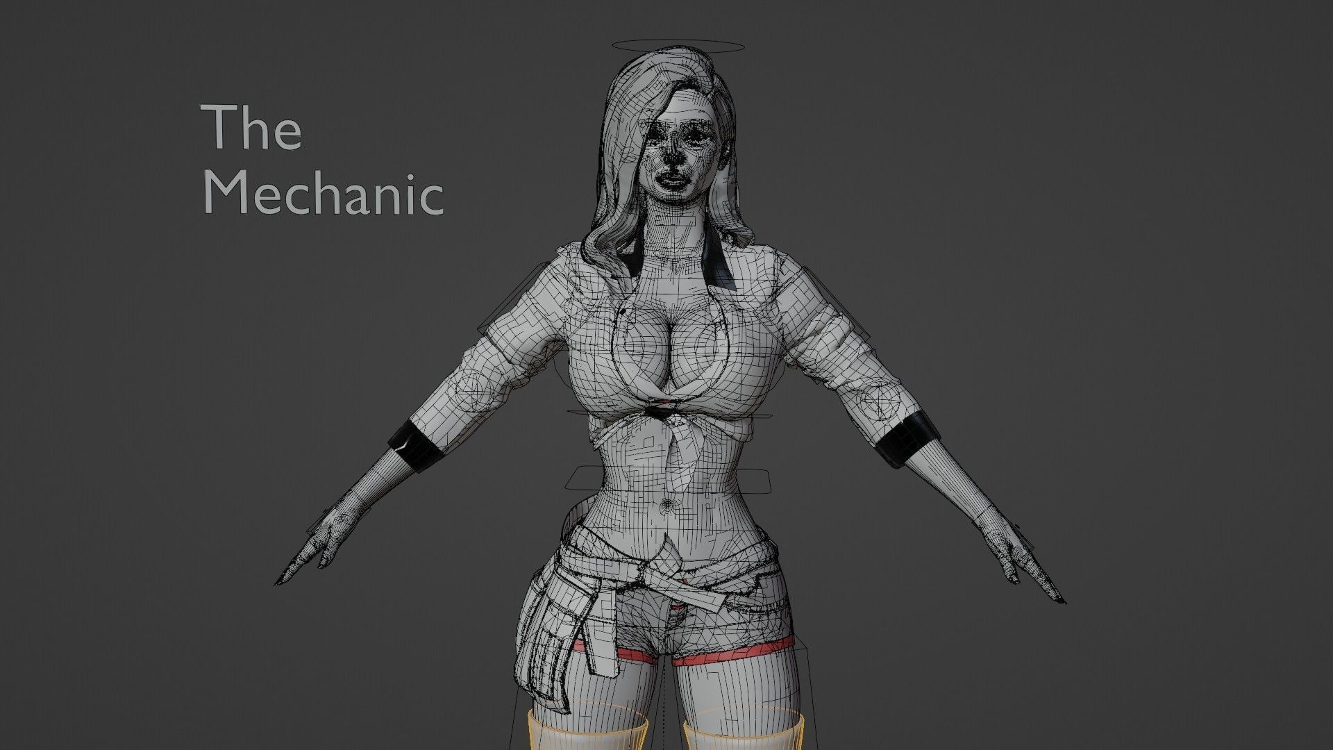 3D model The Pretty Mechanic - Blender - UE4-5 Game and Animation Ready VR / AR / low-poly ...