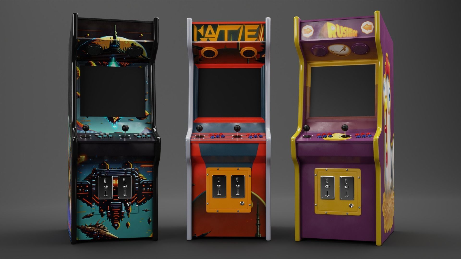 Old Arcade Cabinet 3D model | CGTrader