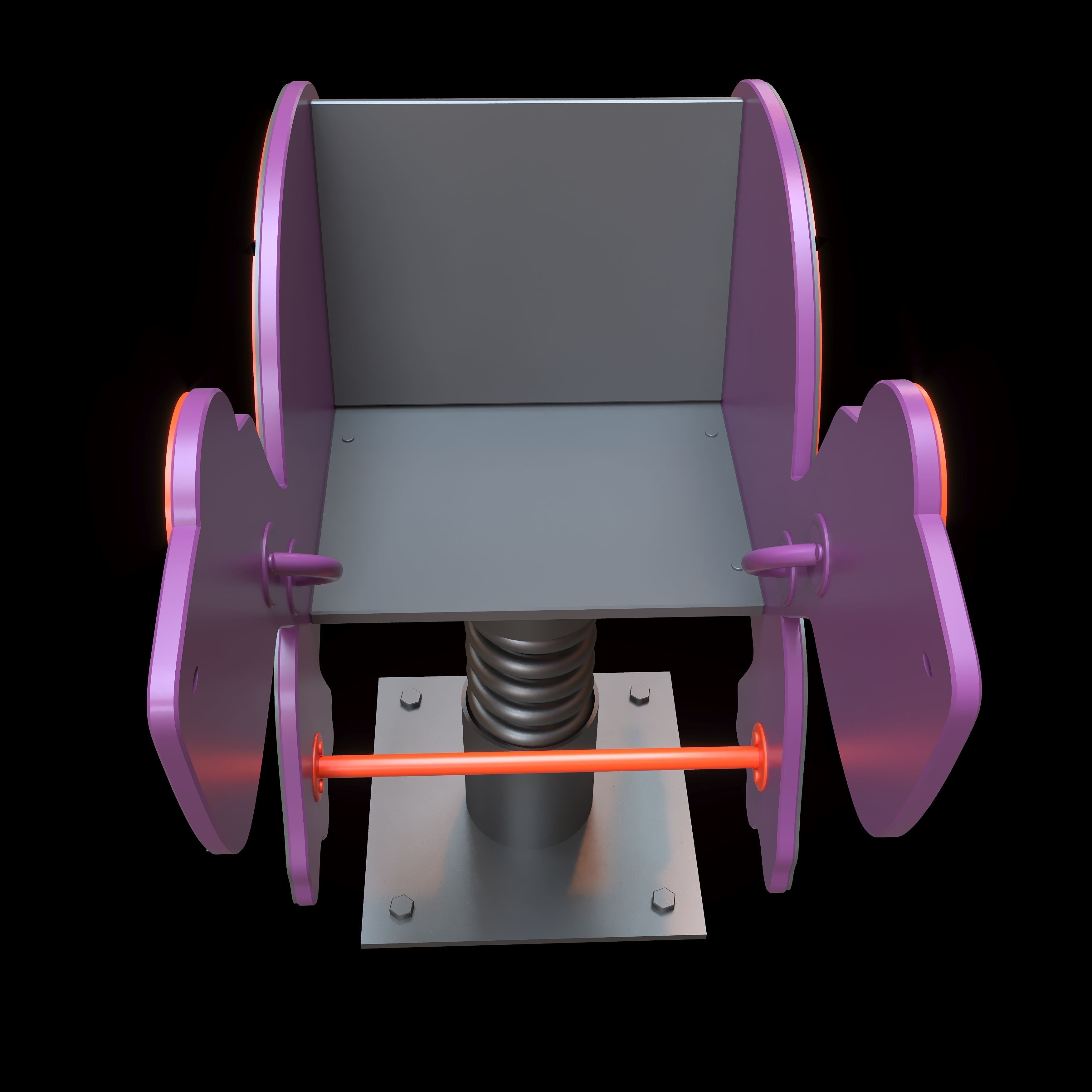 Collection of spring rocker 3D model | CGTrader