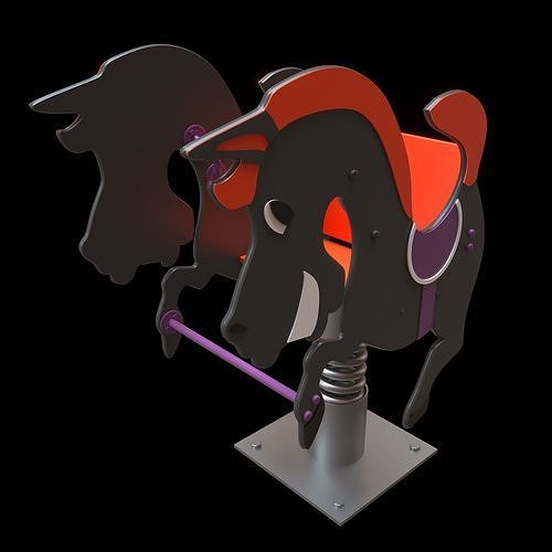 Collection of spring rocker 3D model | CGTrader