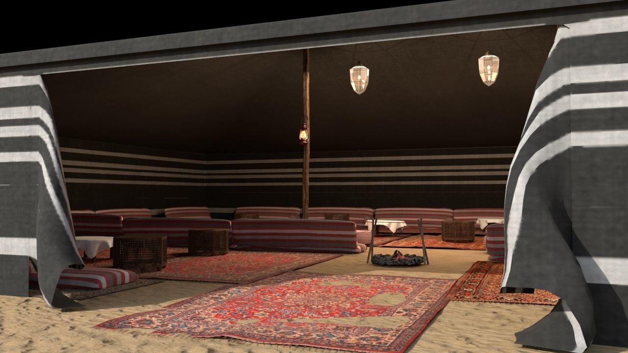 arabian tent 3D model 3D model | CGTrader