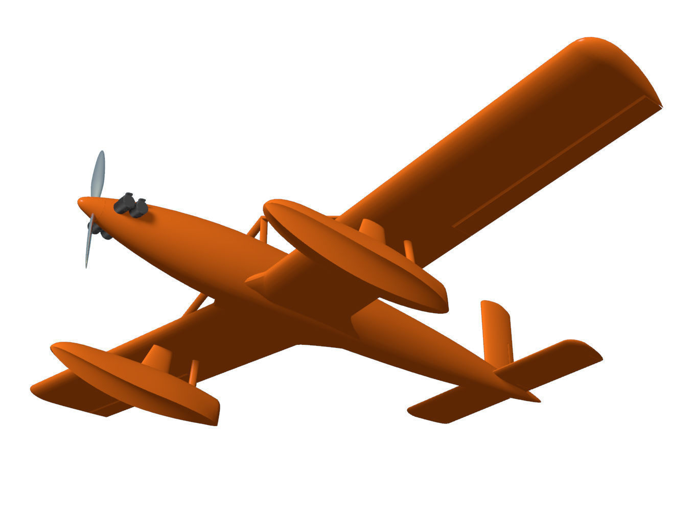 Type1 target plane 3D model | CGTrader
