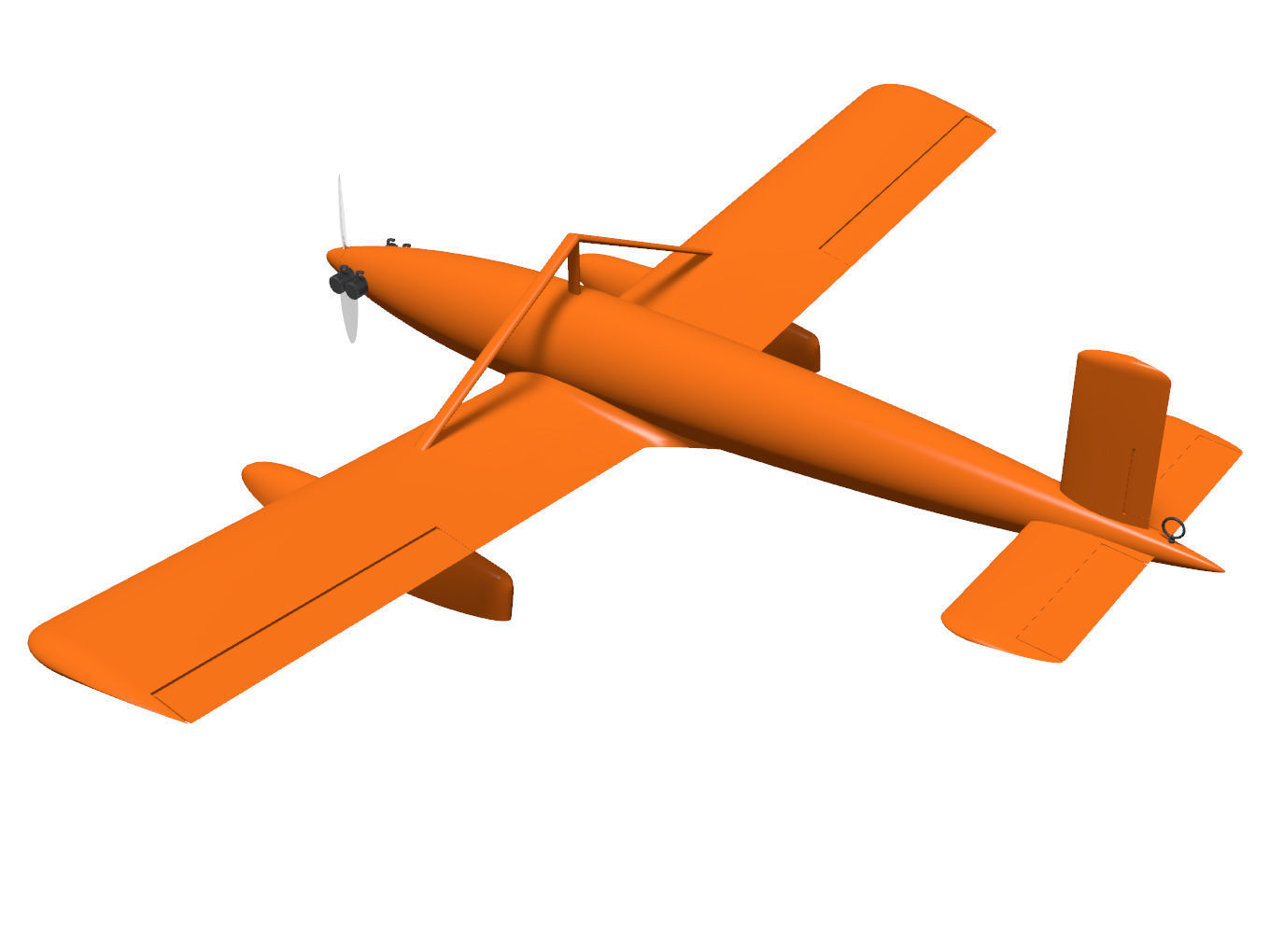 Type1 target plane 3D model | CGTrader