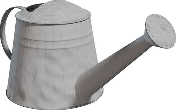 3D model Metal Watering Can Realistic Garden and Outdoor Props VR / AR ...